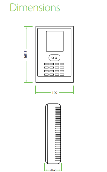 ZKTeco Biometric KF160 | officeworks.ph